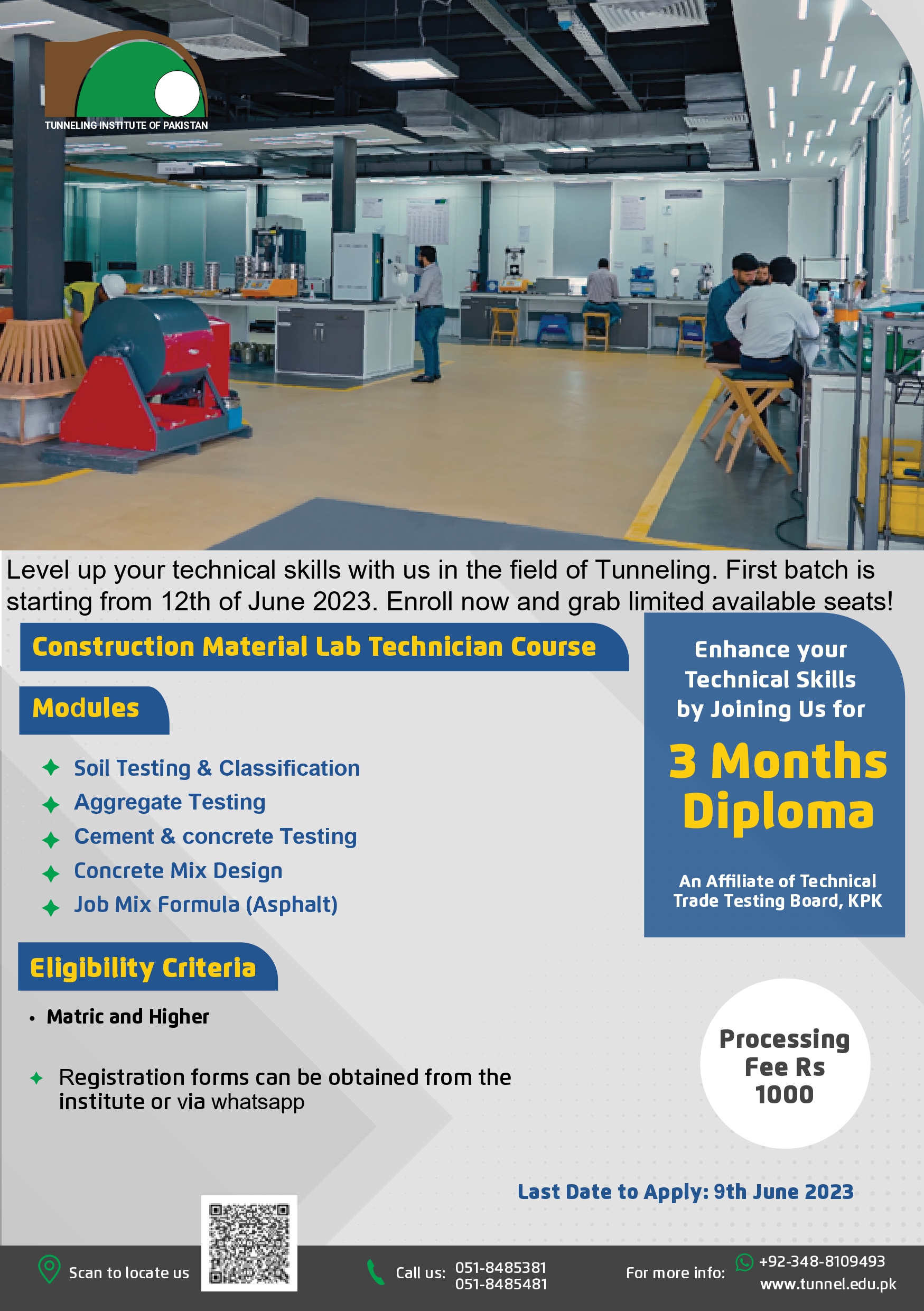 Construction Material Testing Laboratory Course